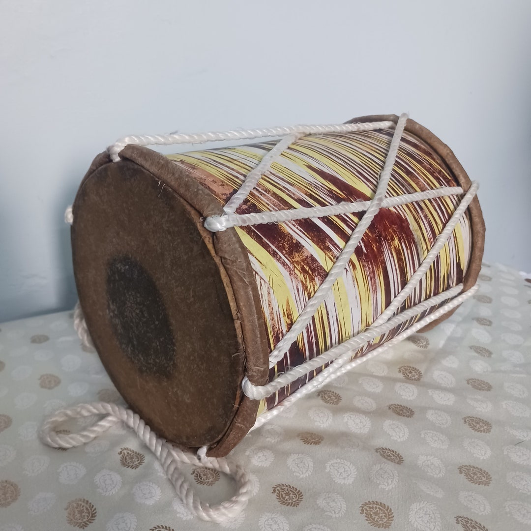 Pure Leather Dholki/dholak Traditional Indian Music Drum Village ...