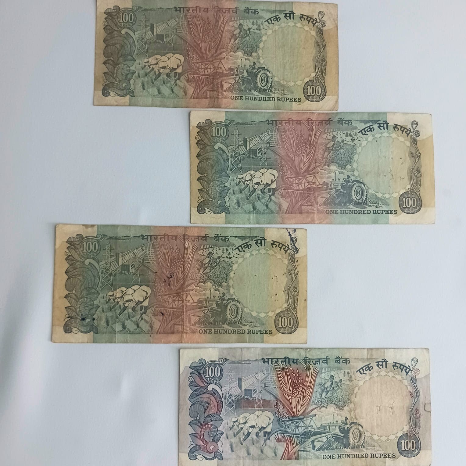 100 Rupees Old Note - Agriculture 3 Ladies Farming 100 Rupees Note Pack ...