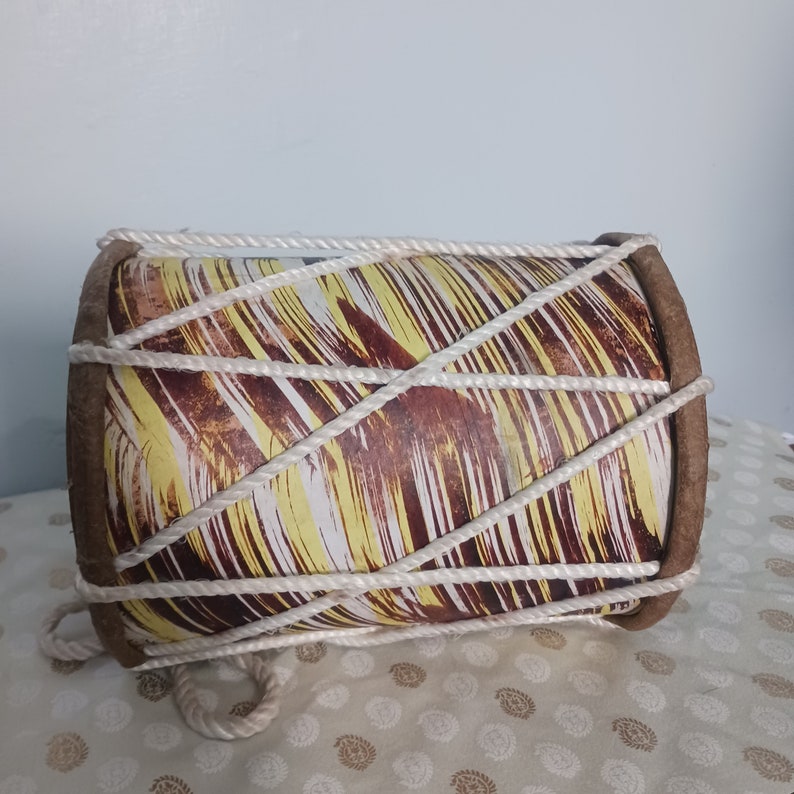 Pure Leather Dholki/dholak Traditional Indian Music Drum Village ...