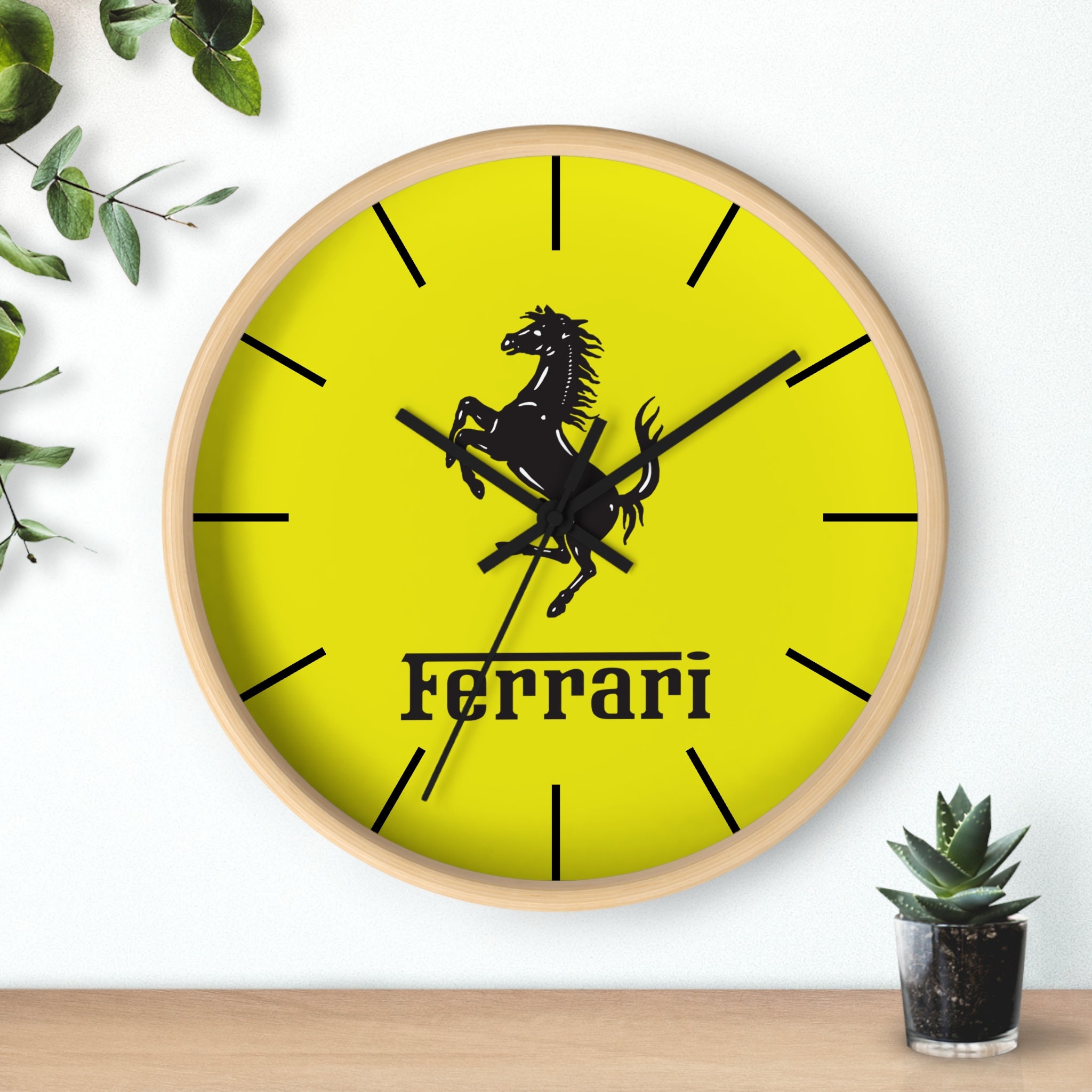Ferrari Wall Clock Ferrari Logo Wall Clock Ferrari Design - Etsy Australia