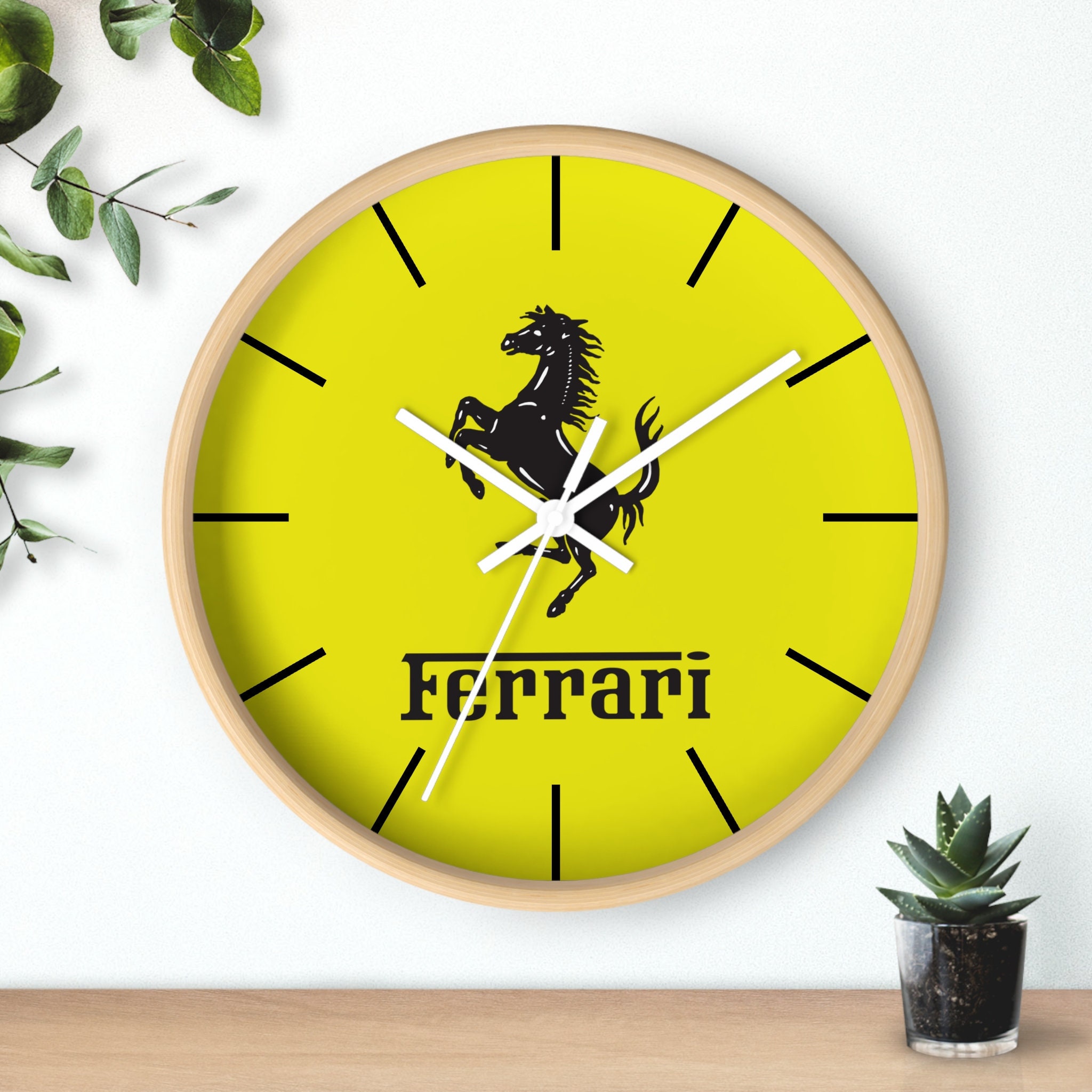 Ferrari Wall Clock Ferrari Logo Wall Clock Ferrari Design - Etsy Australia