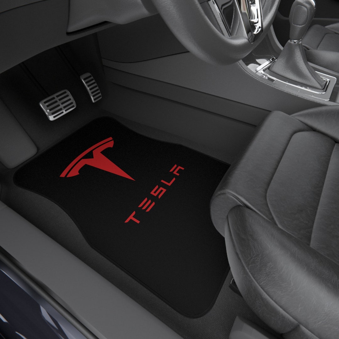Tesla Logo Car Mats Tesla Logo Floor Mats Tesla Logo Design - Etsy