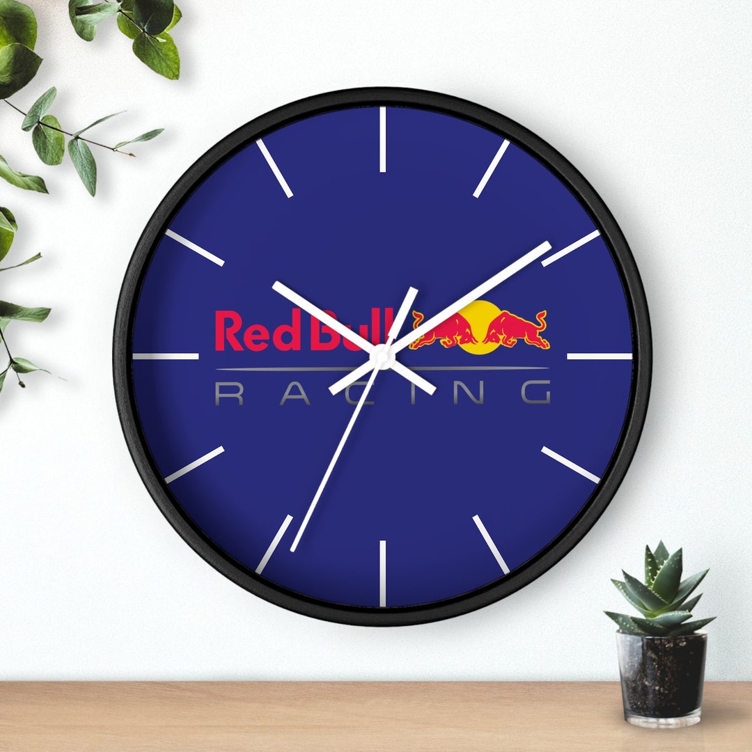 Redbull Racing Wall Clock Redbull Wall Clock Redbull Formula - Etsy