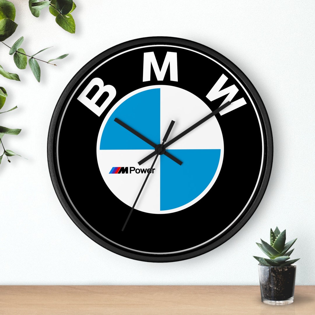 BMW Wall Clock BMW Logo Wall Clock BMW Mpower Wall Clock - Etsy