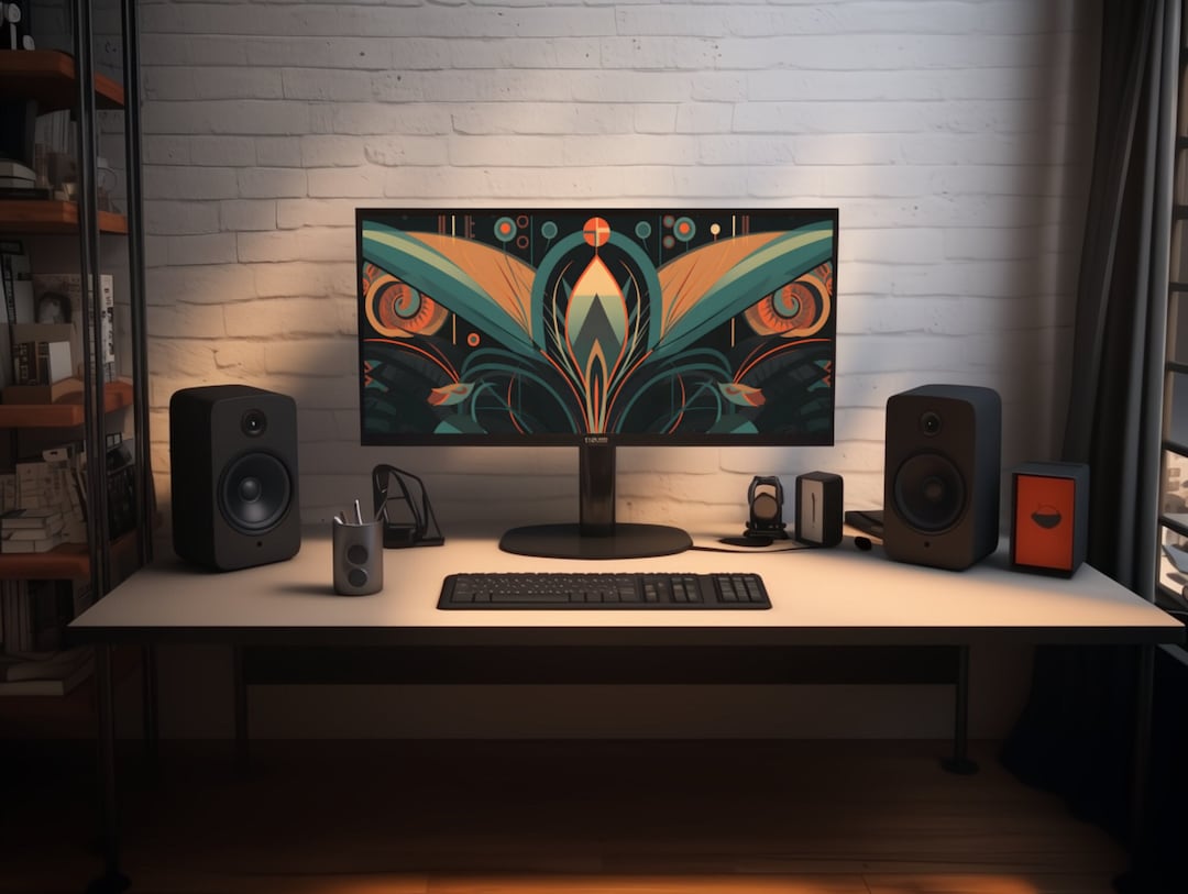 Art Nouveau Minimalist Ultra Widescreen Desktop Background 21:9 Aspect ...