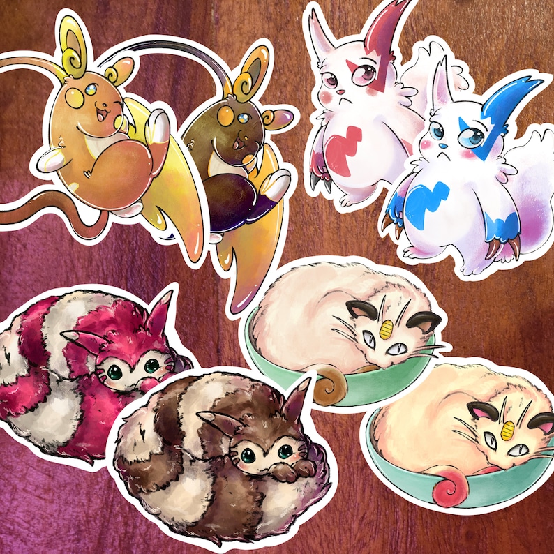 STICKERS ~ Sold in Pairs: Choose Your Pokémonstickers ~ Choose Your ...