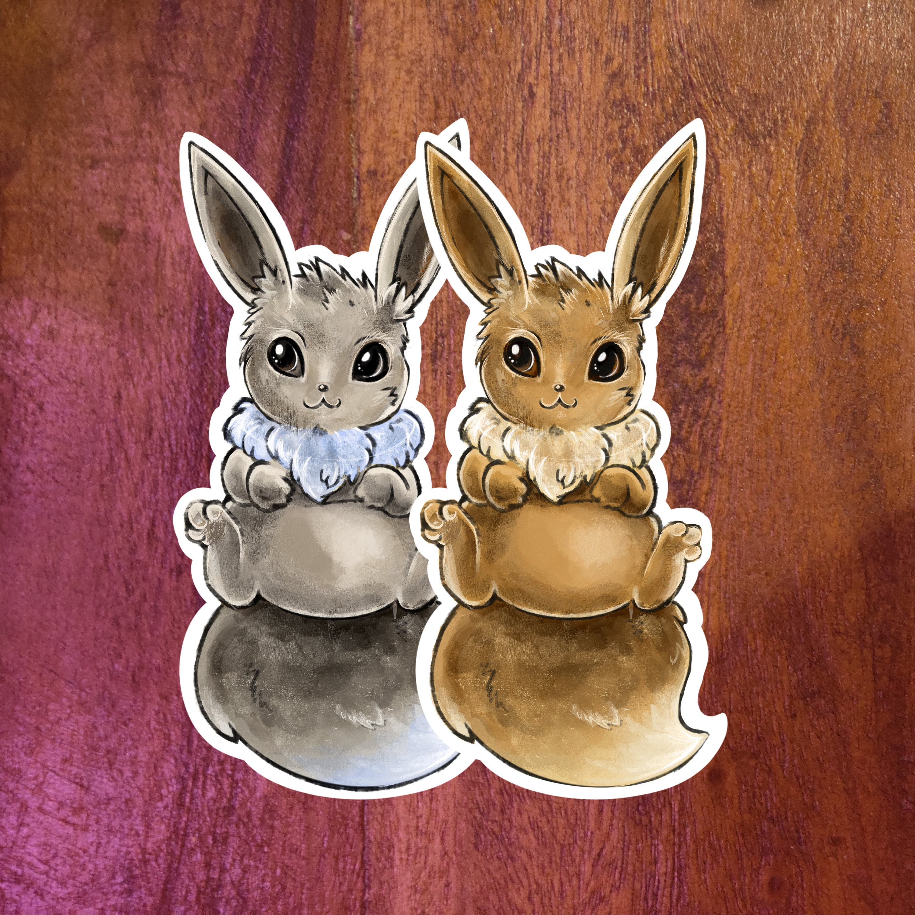STICKERS Sold in Pairs: Eeveelutions - Etsy