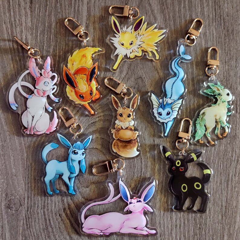 KEYCHAIN Eeveelutions - Etsy