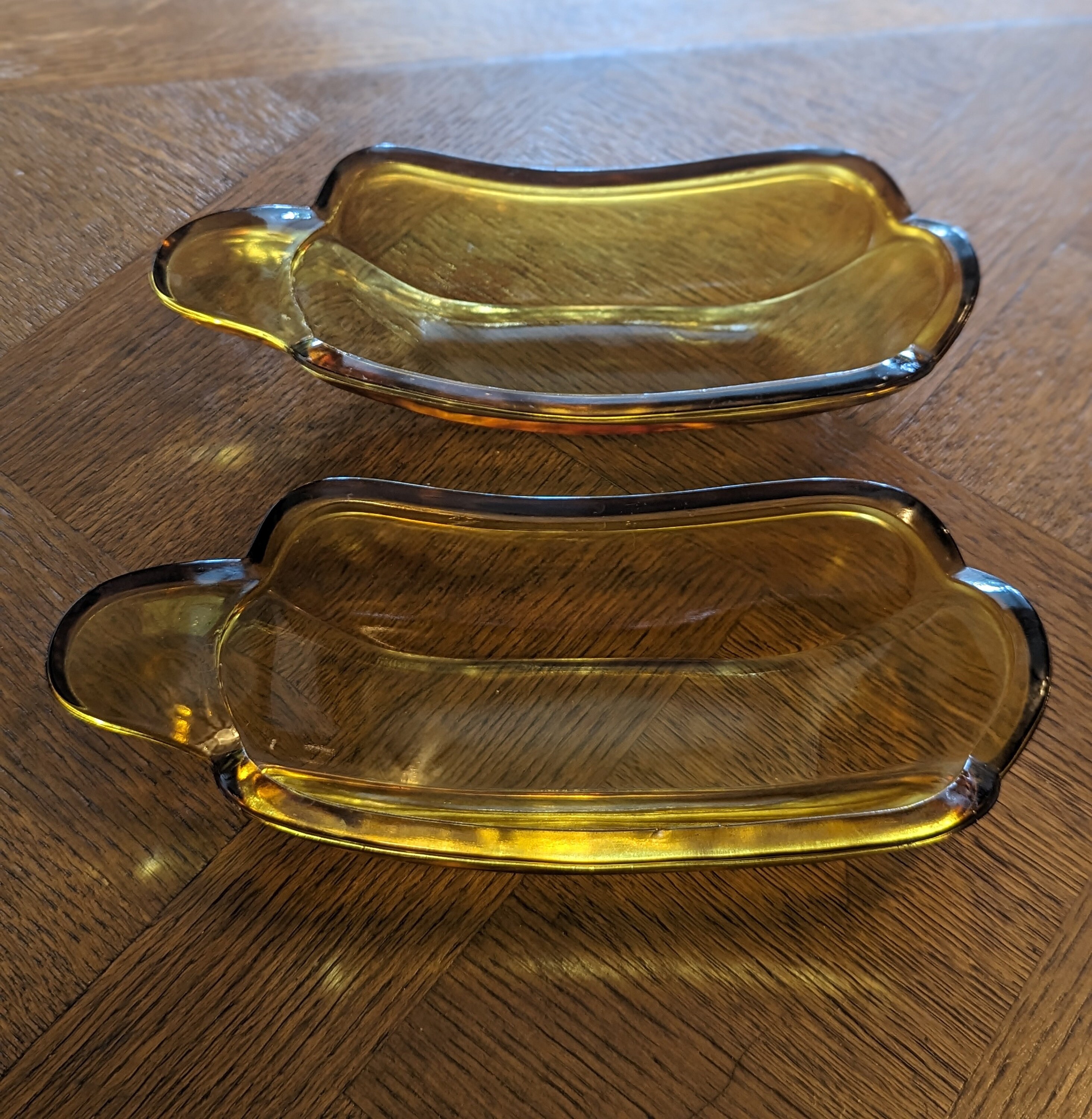 Vintage Glass Banana Split Dishes - Etsy