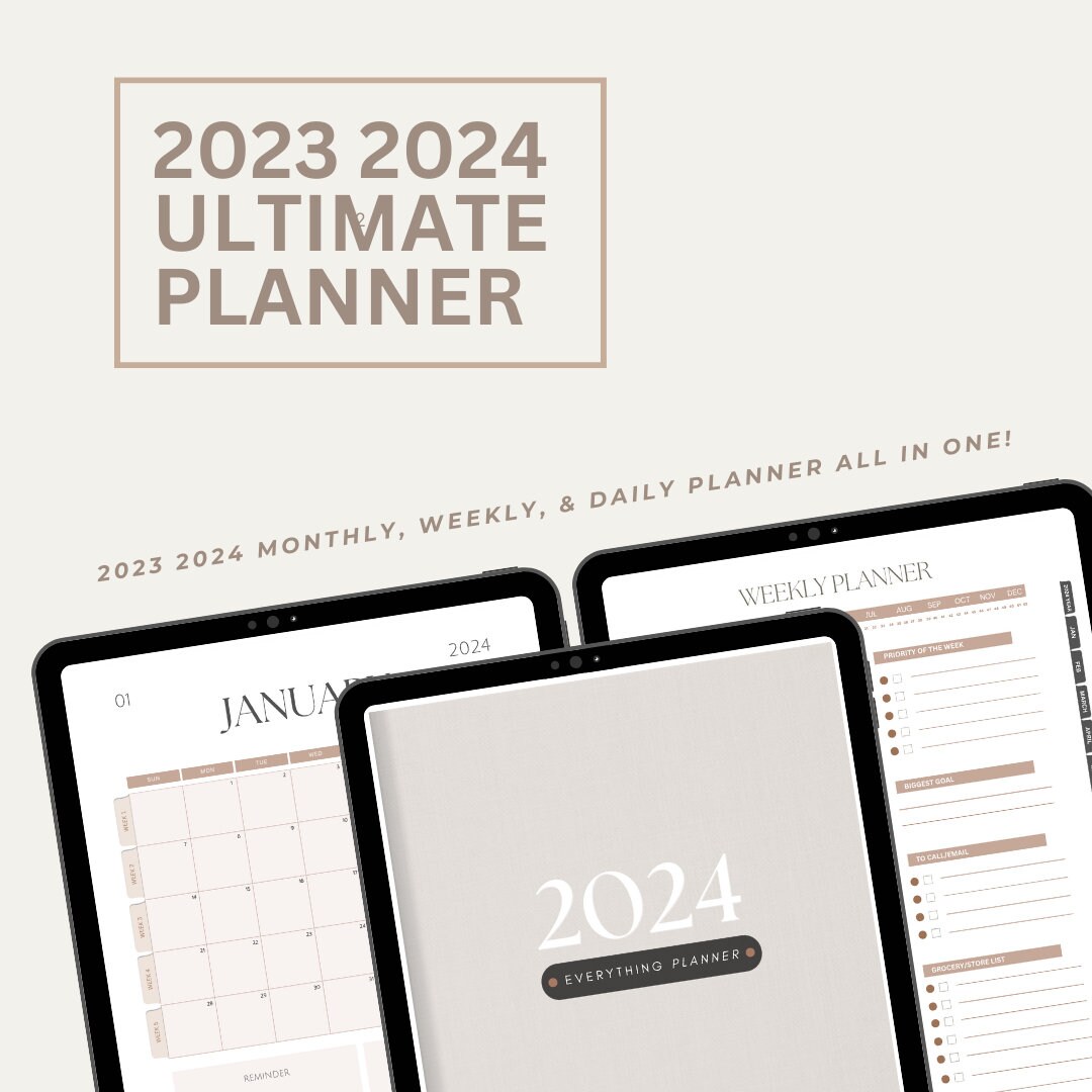 2023 2024 Digital Planner | Daily Planner Weekly Planner | Goodnotes ...