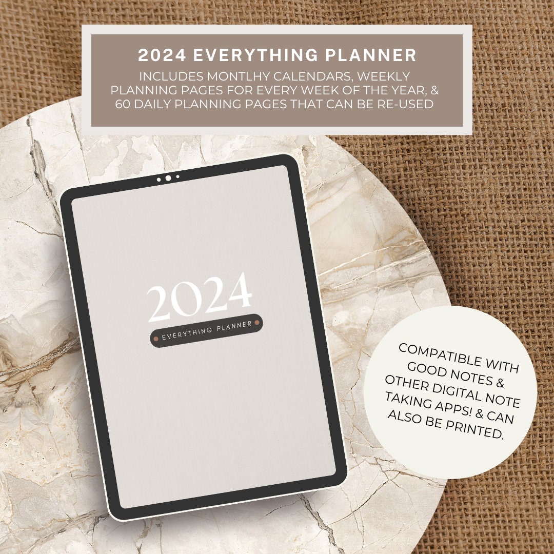 2024 Digital Planner | 2024 Planner Goodnotes | Daily Planner Weekly ...