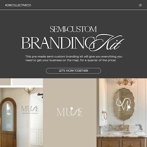 Semi Custom Branding Kit | Brand Kit | Pre-made Branding Package | Pre ...