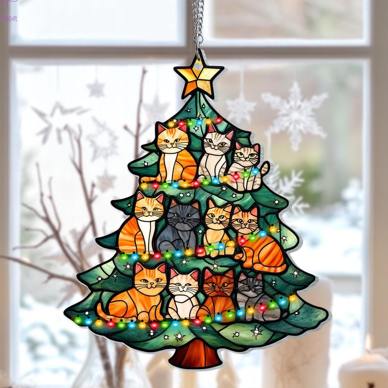 Christmas Suncatcher - Etsy