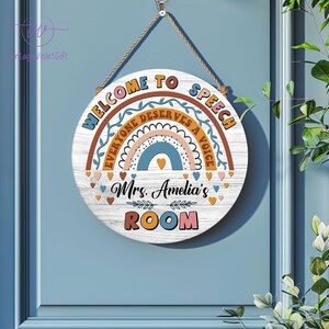 Welcome to Speech Door Sign, Speech Therapy Sign, Speech Language ...