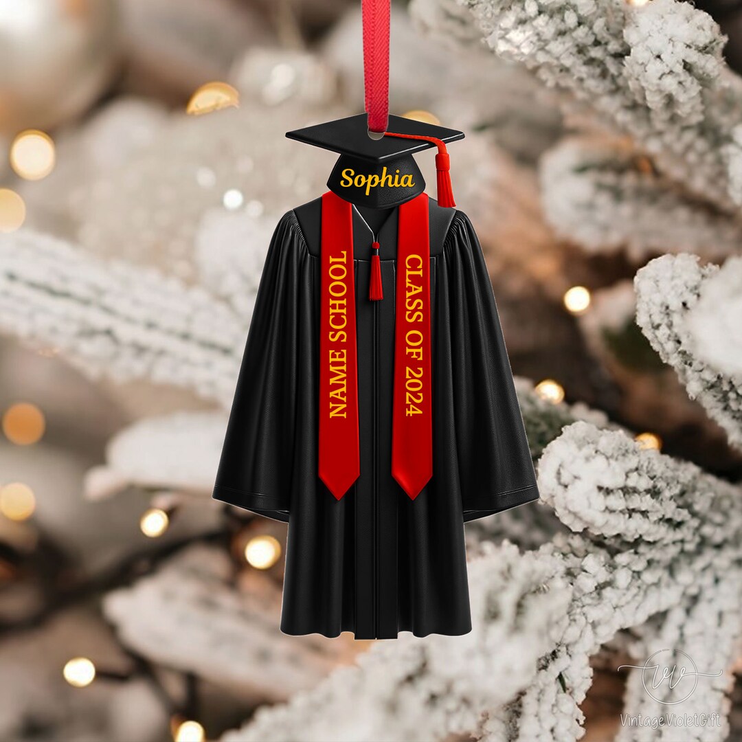 Personalized Graduation Ornament,grad Gift,2024 College Graduation ...
