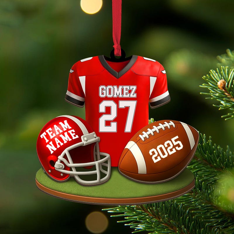 Football Christmas Ornament - Etsy