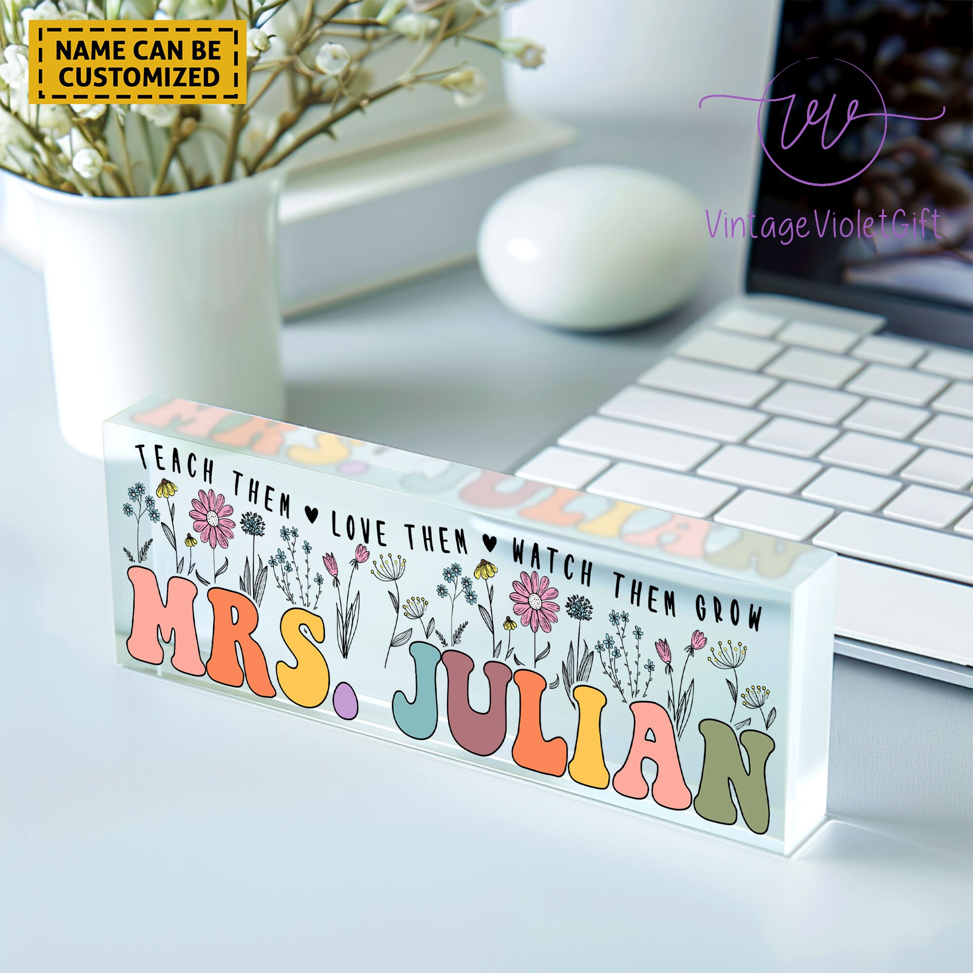 Personalized Name Plates For Desk Personalized Teacher Name Plate ...
