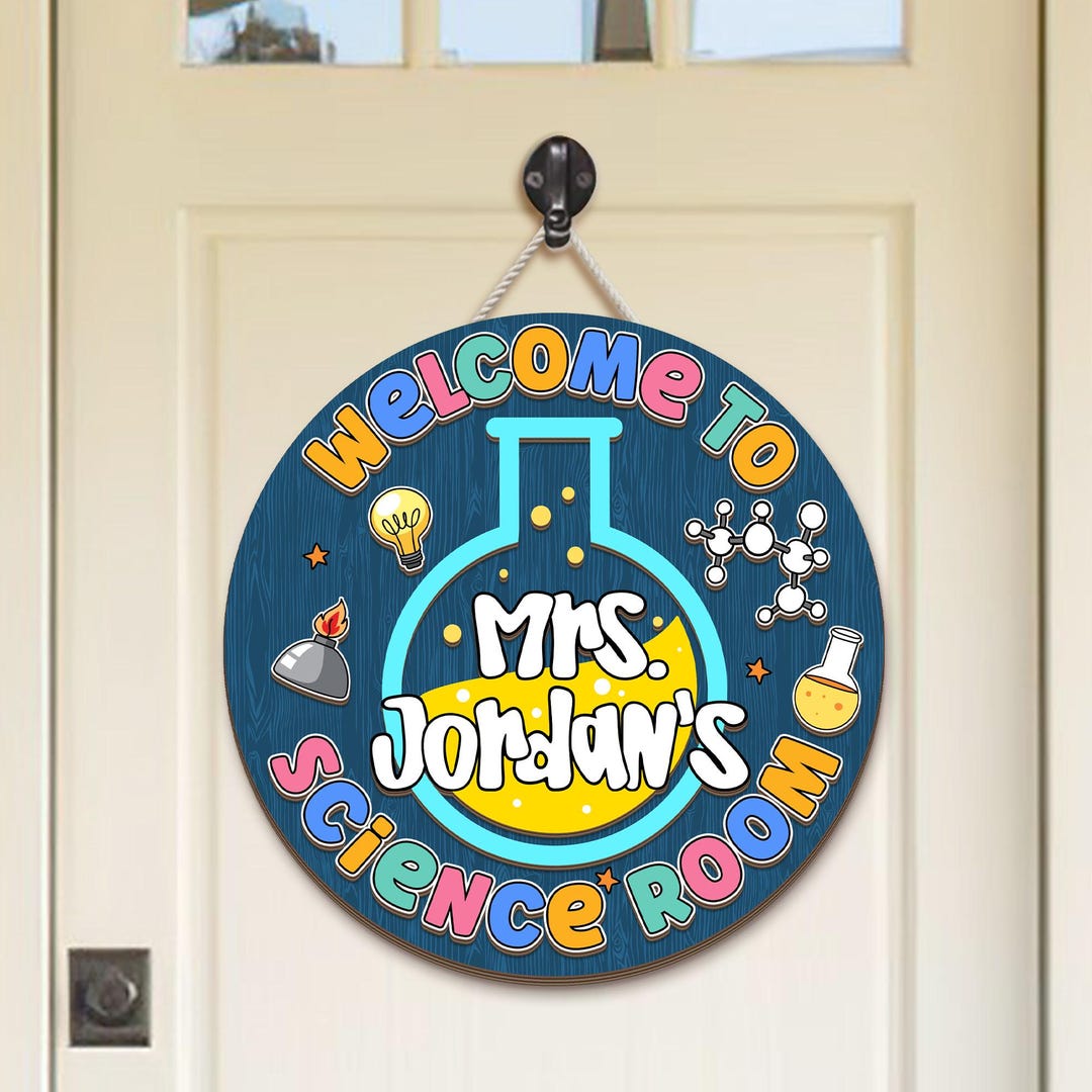 Personalized Back to School Teacher Gift, Chemistry Teacher Sign ...