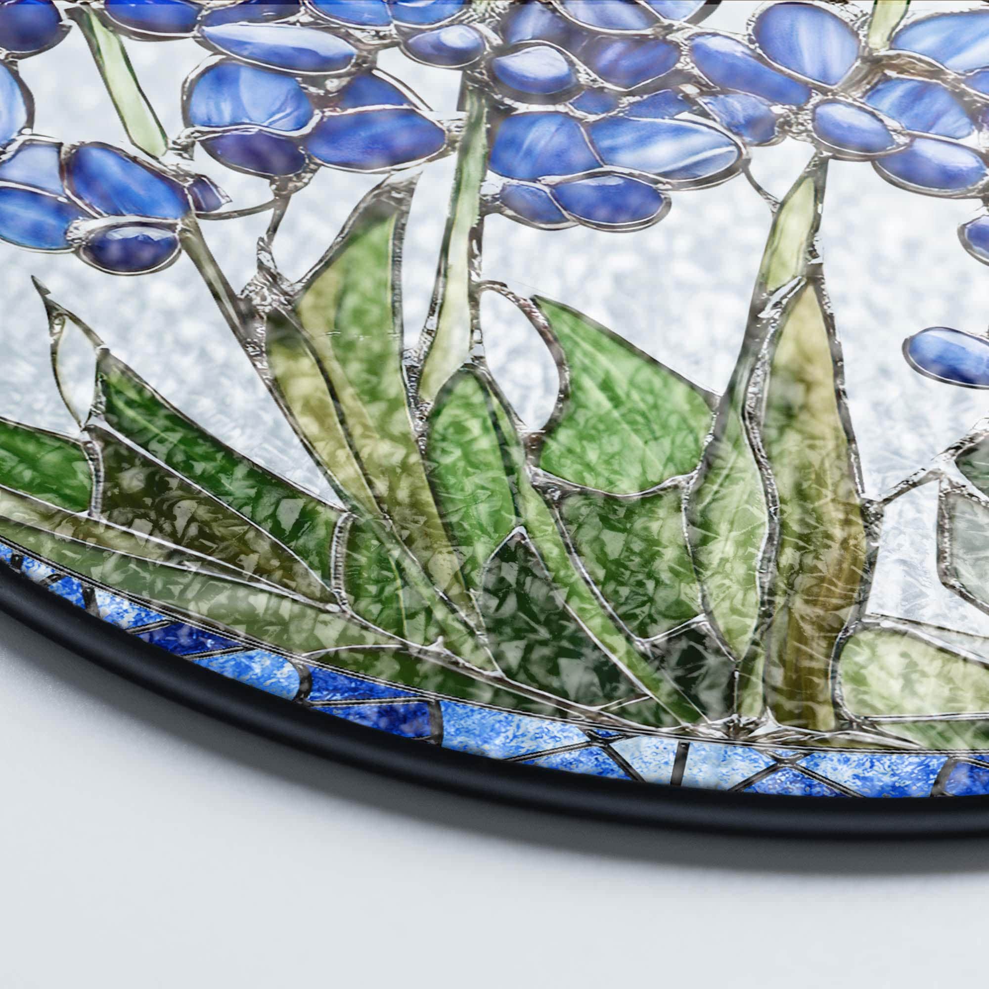 Texas Bluebonnet Stained Glass Suncatcher, Texas State Flower Window ...