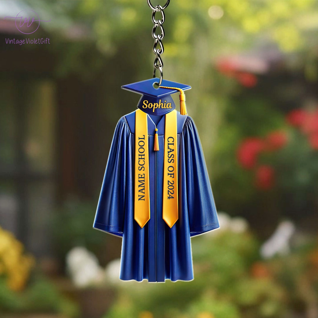 Personalized Graduation Keychain,2024 College Graduation,school ...
