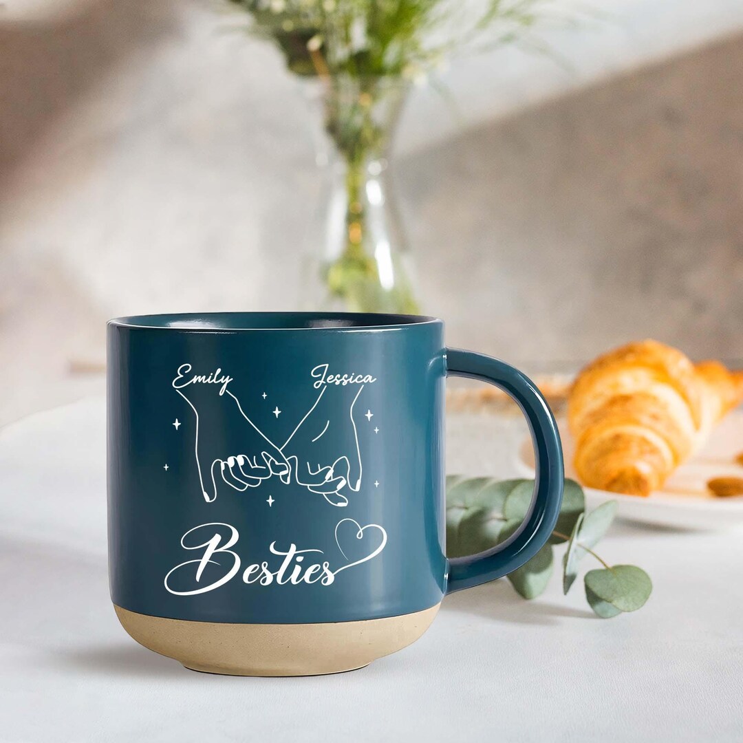 Personalized Besties Mug, Custom Best Friends Mug, Friendship Gift ...