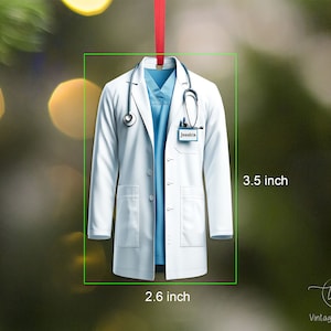 Personalized Doctor Costume Ornament, Doctor Gift, Chirtsmas Gift for ...