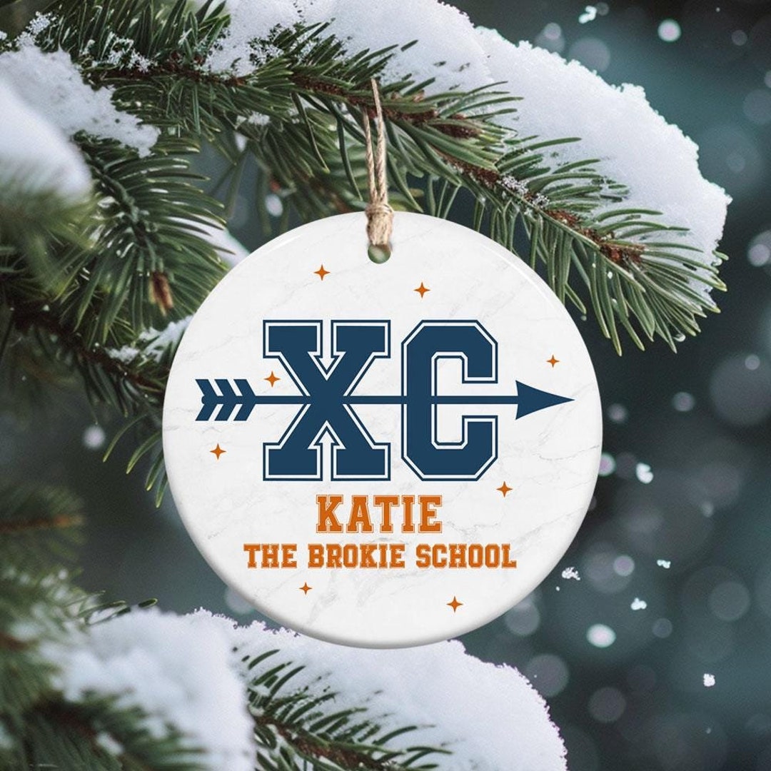 Cross Country Ornament, XC Ornament, XC Gift, Personalized Sports ...