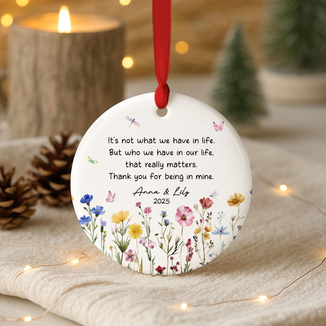 Custom Best Friend Keepsake,friendship Bauble,thank You Gift ...