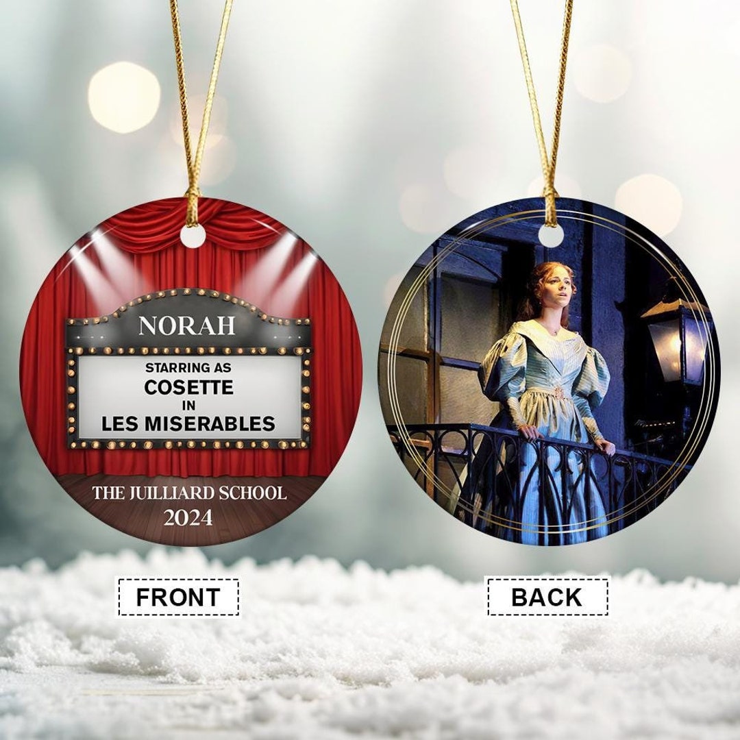Theater Ornament, Actor Actress Ornament, Personalized Broadway ...