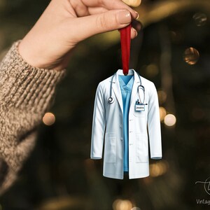 Personalized Doctor Costume Ornament, Doctor Gift, Chirtsmas Gift for ...