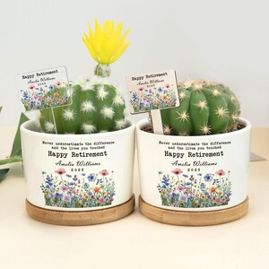 Retirement Planter, Never Underestimate the Difference You Made Flower ...