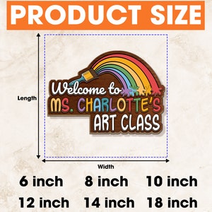 Personalized Art Teacher 3D Doorframe Corner Sign, Classroom Decor, Art ...