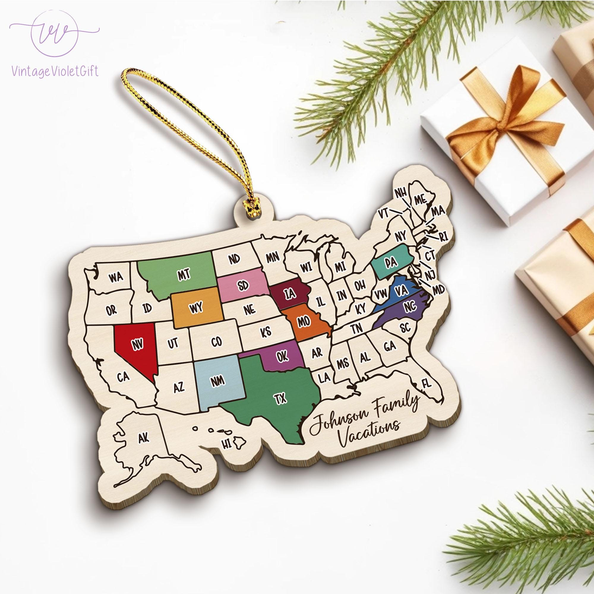 Custom Gift for Travelers Hikers Campers Rvers Family Vacation Keepsake ...