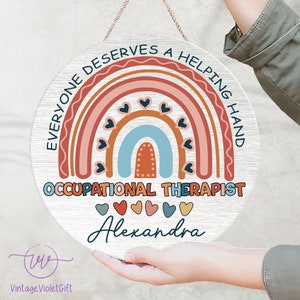 Occupational Therapy Door Sign, Occupational Therapist Gifts, Therapist ...
