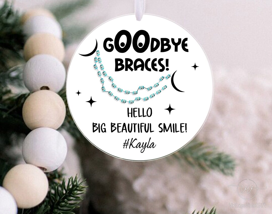 Dental Hygienist Gift, Goodbye Braces Gift, Custom Dentist Name ...
