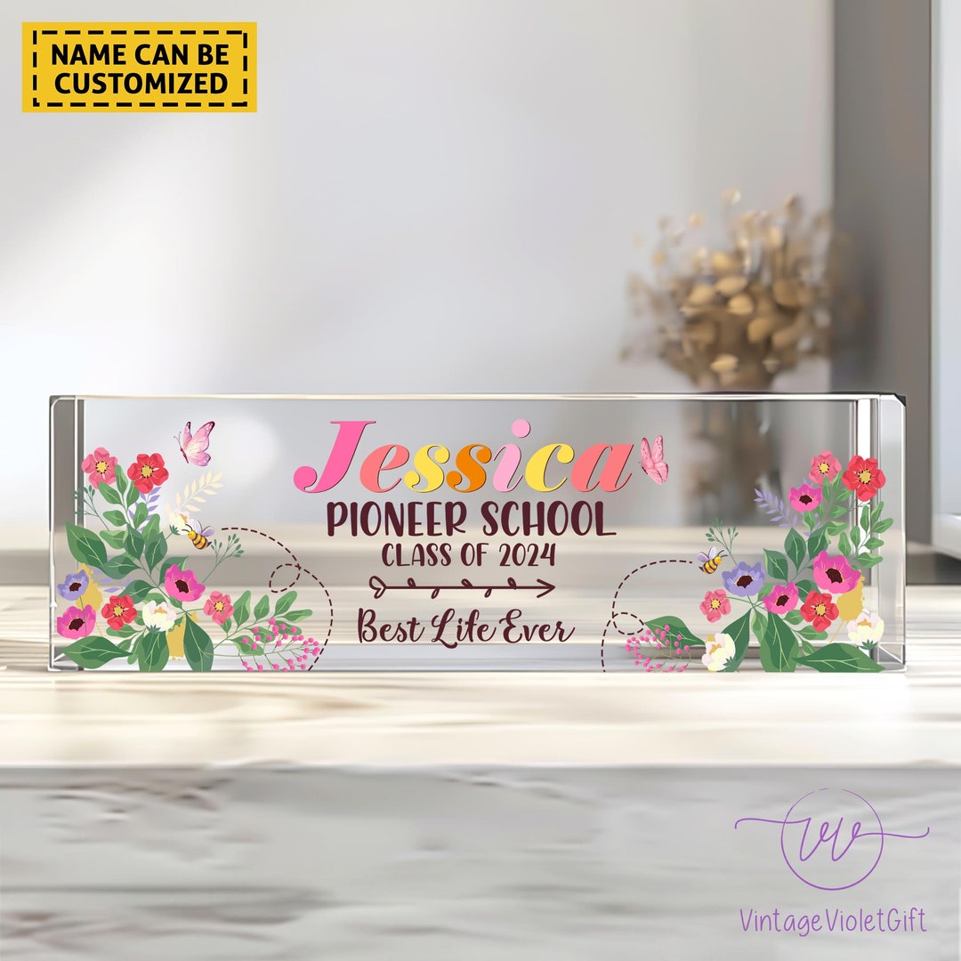 Personalized Pioneer School Desk Name Plaque, JW Pioneer School Gift ...