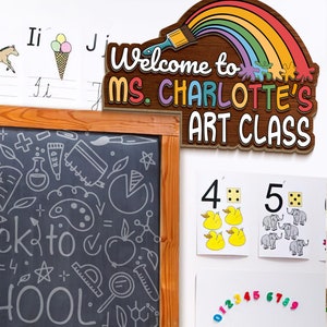 Personalized Art Teacher 3D Doorframe Corner Sign, Classroom Decor, Art ...