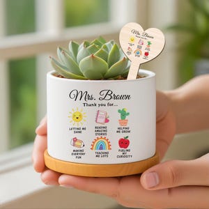 Thank You Teacher Gifts,teacher Appreciation Gift,custom Plant Pot, End ...