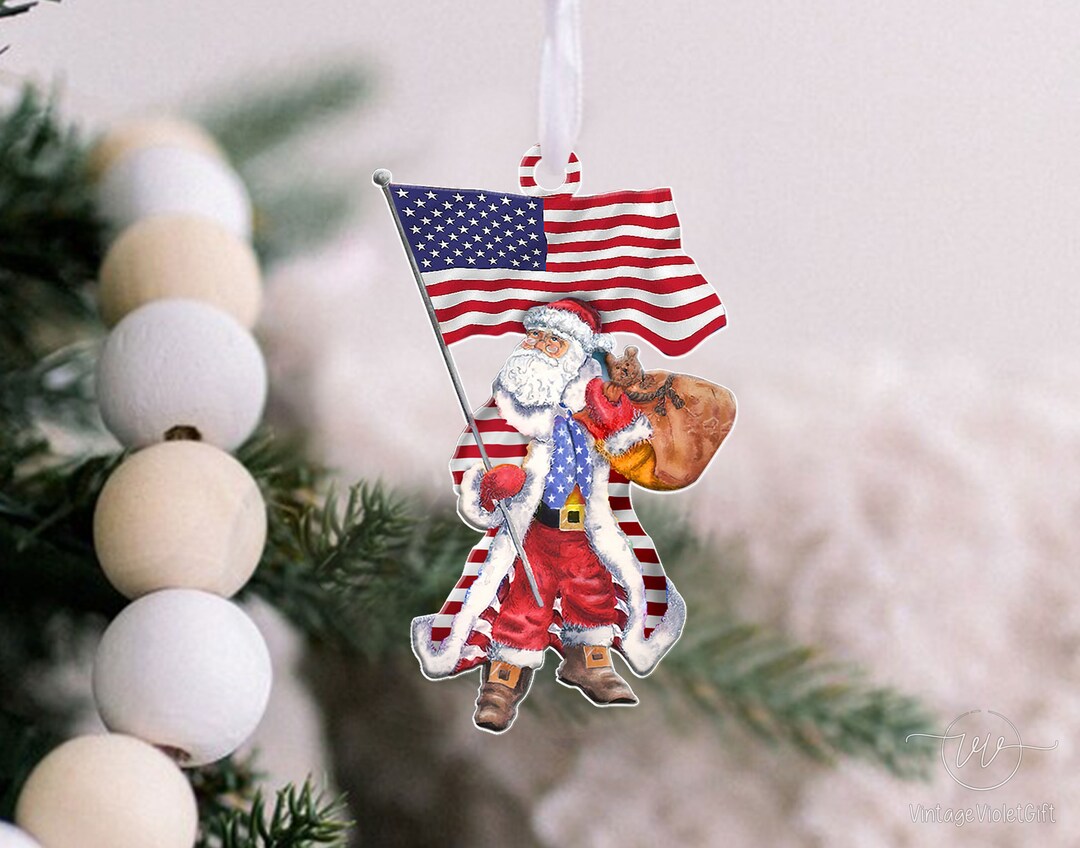 Christmas Santa Acrylic Ornament Christmas Gift Santa Claus - Etsy