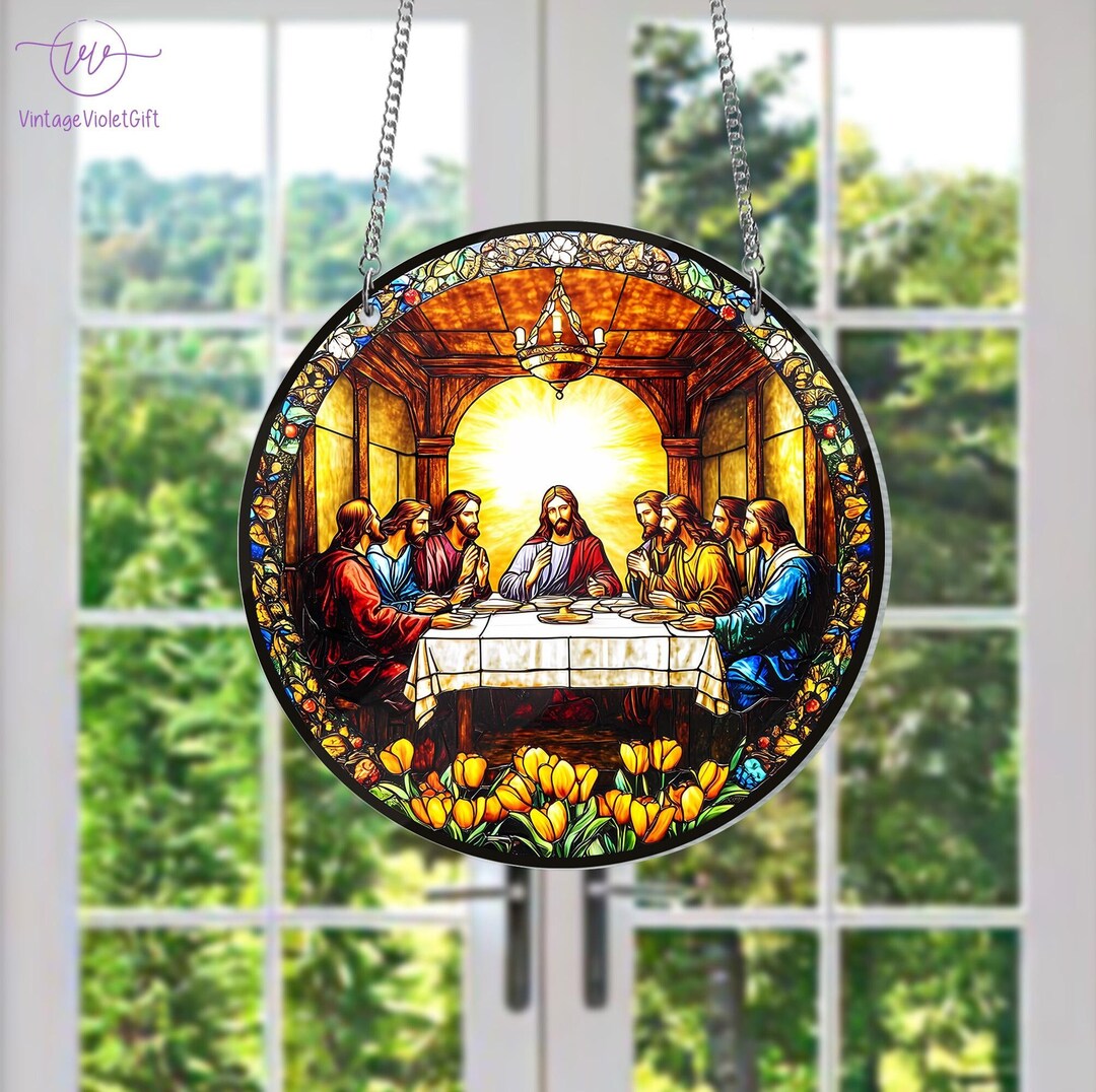 Nativity Christmas Suncatcher Ornament, Nativity Religious Acrylic ...