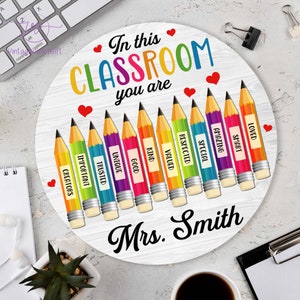 Personalized Teacher Door Sign, Special Education Teacher Gifts ...