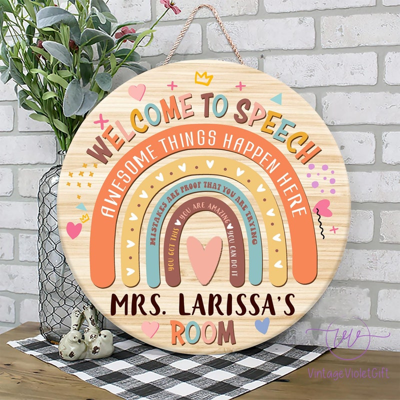 Speech Room Sign - Etsy
