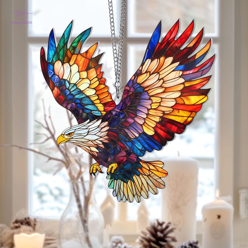 Stained Glass Eagle - Etsy