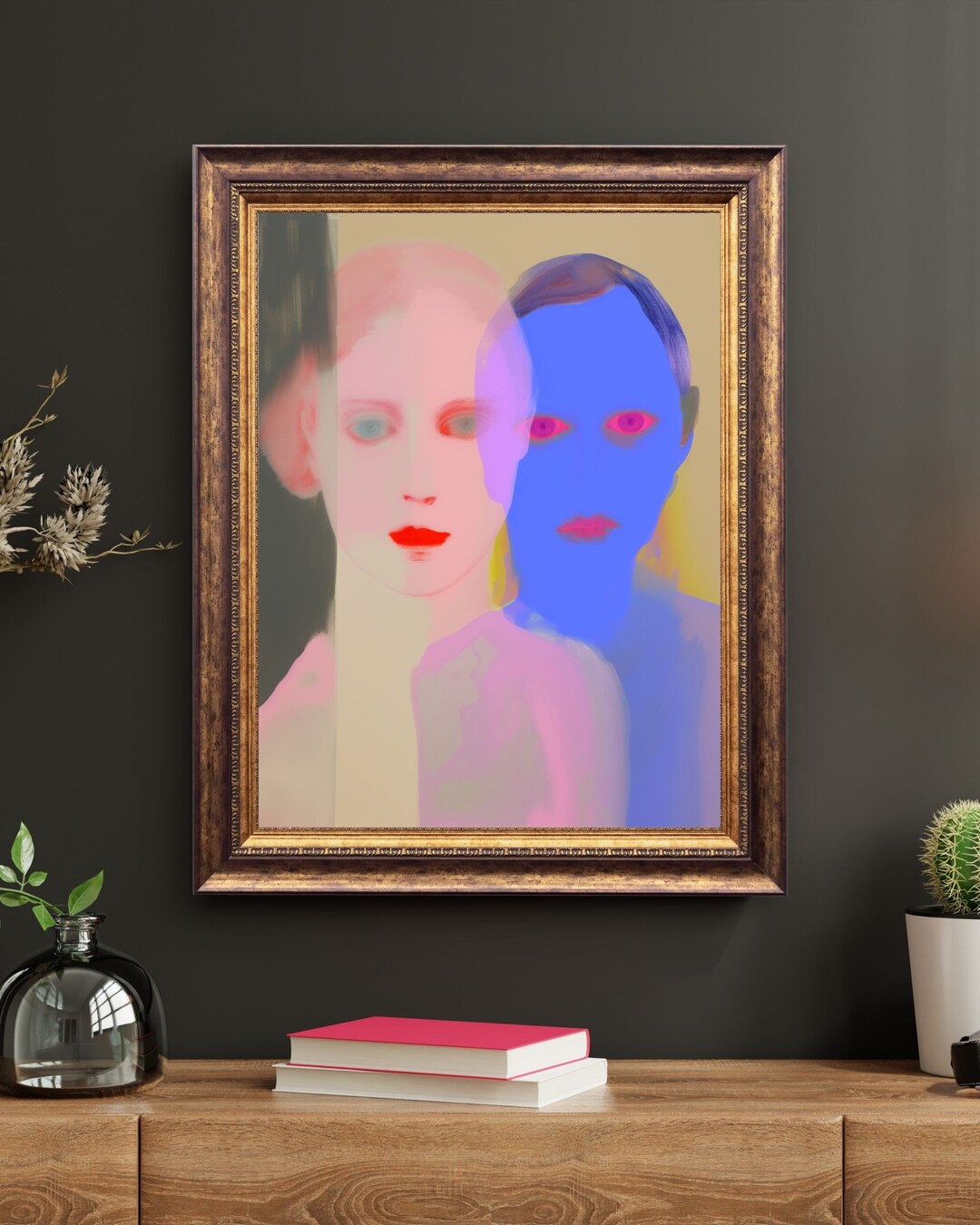 Bipolar Dreams No.2 Wall Art Portrait Art Beautiful Art Unique Painting ...