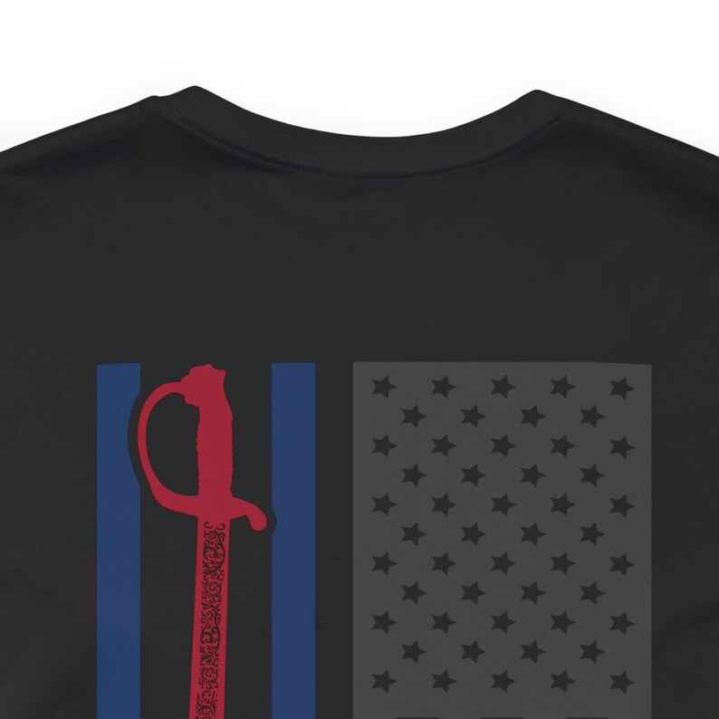 USMC Marine Corps - Blood Stripe NCO Sword Flag T-shirt - Custom ...