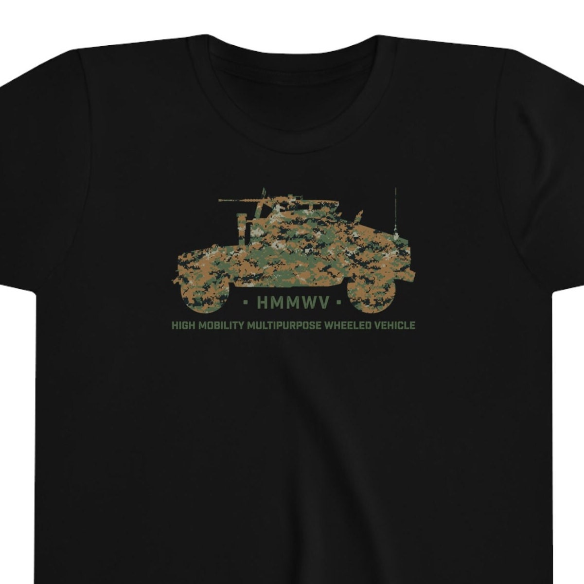 HMMWV Aka. the Iconic Hummer Youth Tee USMC Marine Corps T-shirt Custom ...