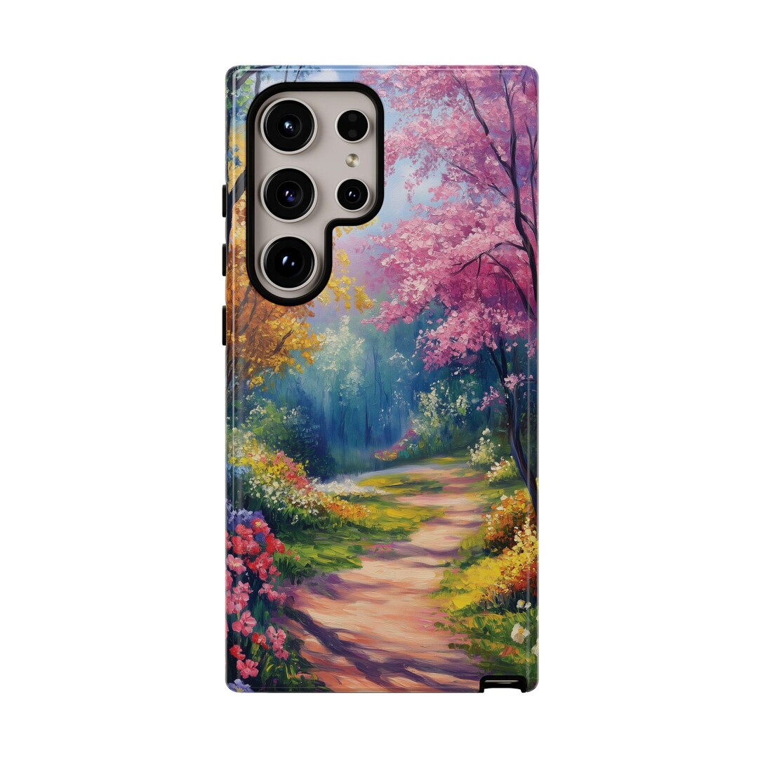 Beautiful Spring Landscape Phone Case, Colorful Samsung Galaxy S25 ...