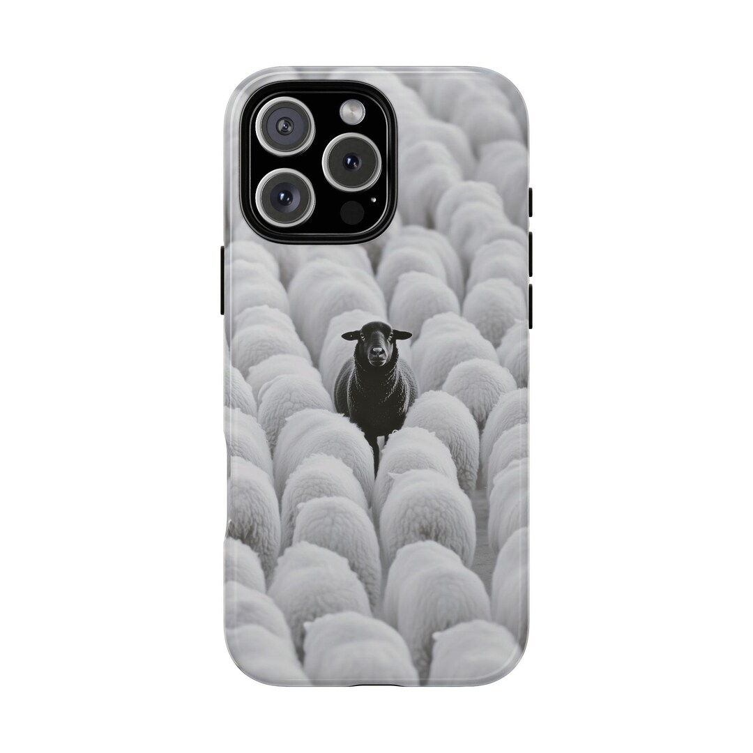 Unique Sheep iPhone Case, Stand Out in Crowd Mobile Cover, Bold iPhone ...