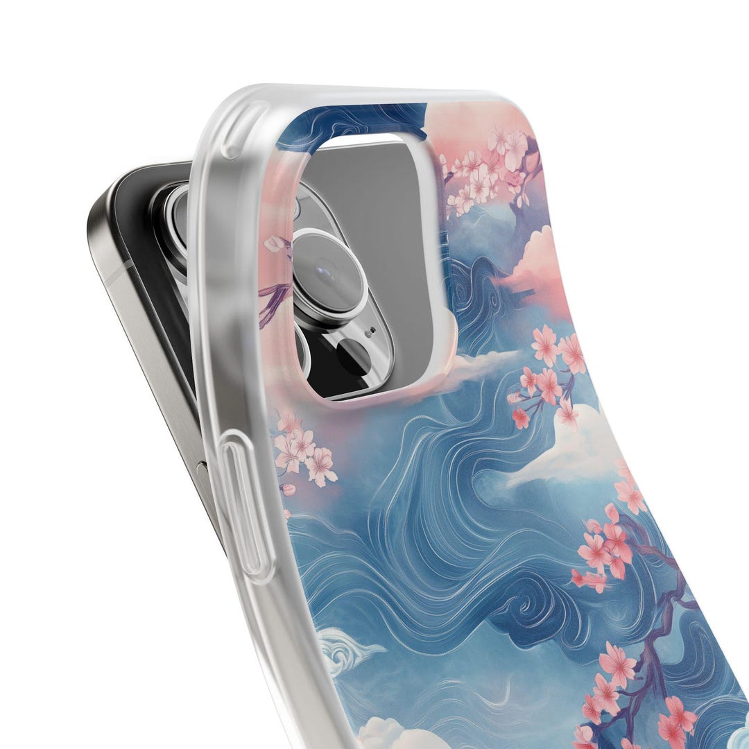 Sakura Phone Case: Japanese Cherry Blossom Floral TPU Cover - Etsy