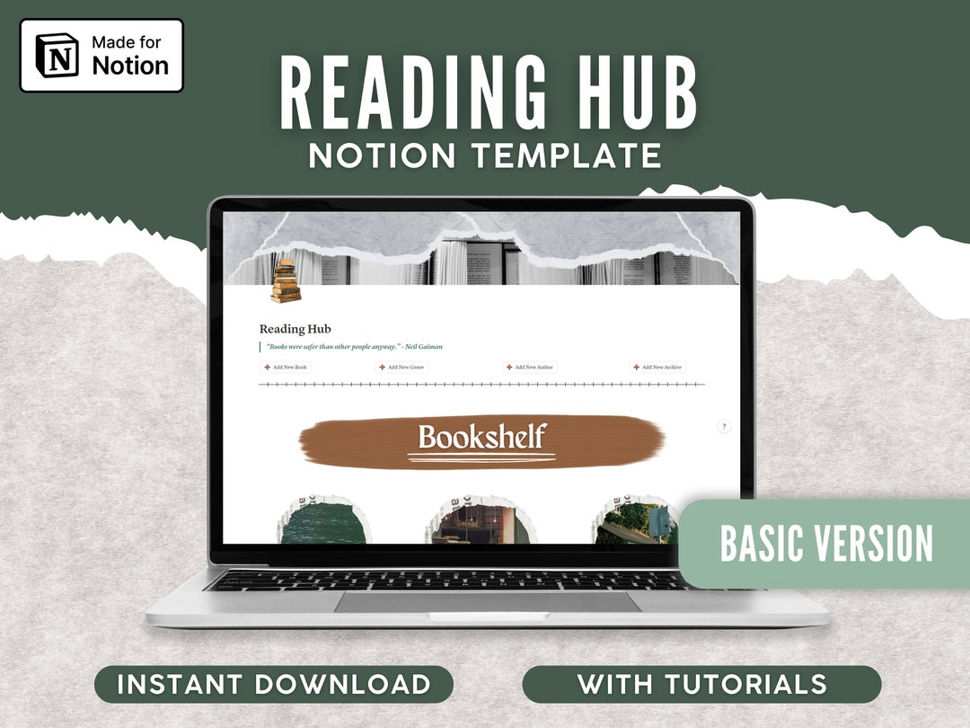 Notion Book Tracker Template | Book Log | 2024 Notion Template ...